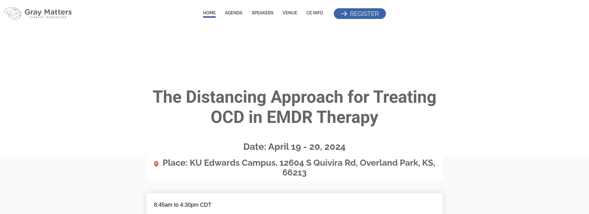 The Distancing Approach for Treating OCD in EMDR Therapy